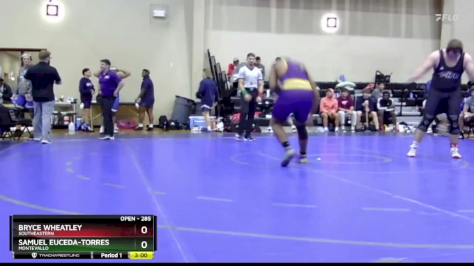 285 lbs Champ. Round 2 - Samuel Euceda-Torres, Montevallo vs Bryce ...