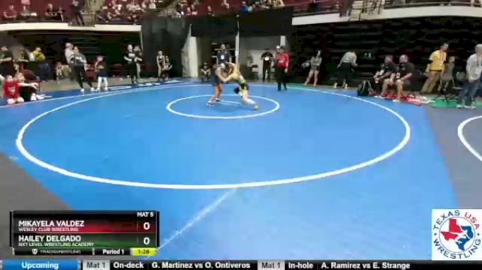 80 lbs Semifinal - Mikayela Valdez, Wesley Club Wrestling vs Hailey ...