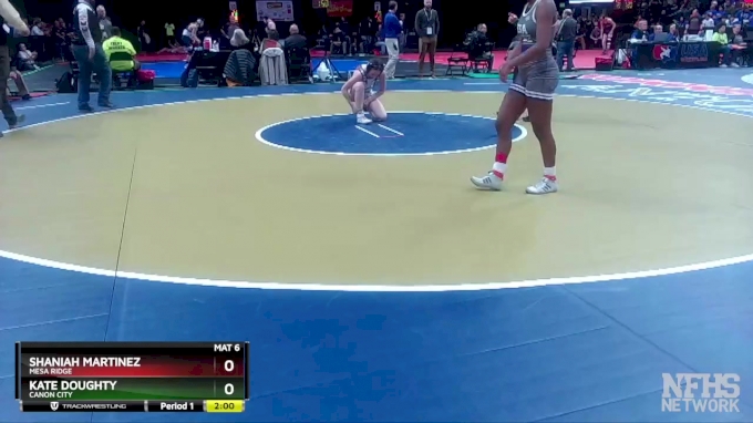 120 lbs Champ. Round 1 - Kate Doughty, Canon City vs Shaniah Martinez ...