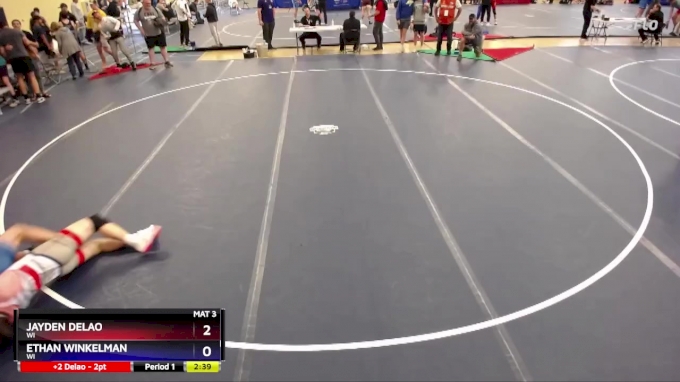 190 lbs 3rd Place Match - Jayden Delao, WI vs Ethan Winkelman, WI