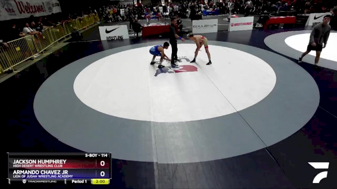 114 lbs Semifinal - Jackson Humphrey, High Desert Wrestling Club vs ...