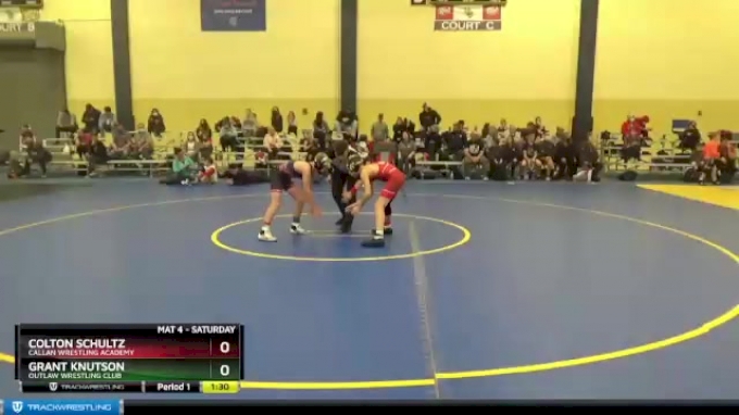 86 lbs Semifinal - Colton Schultz, Callan Wrestling Academy vs Grant ...