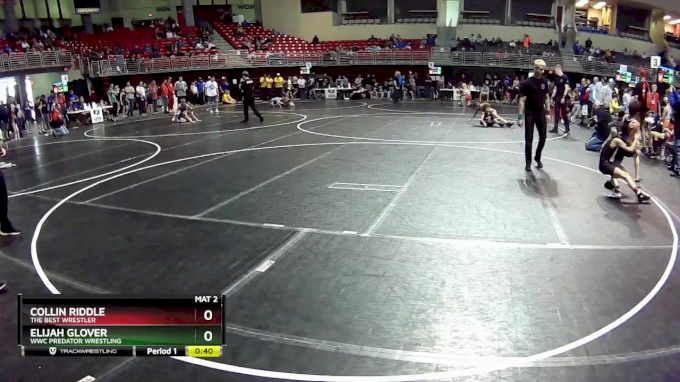 80 lbs Cons. Round 4 - Elijah Glover, WWC Predator Wrestling vs Collin ...