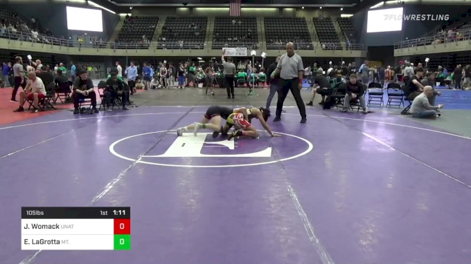 105 lbs Round Of 16 - Joseph Womack, Unattached vs Eric LaGrotta, Mt ...