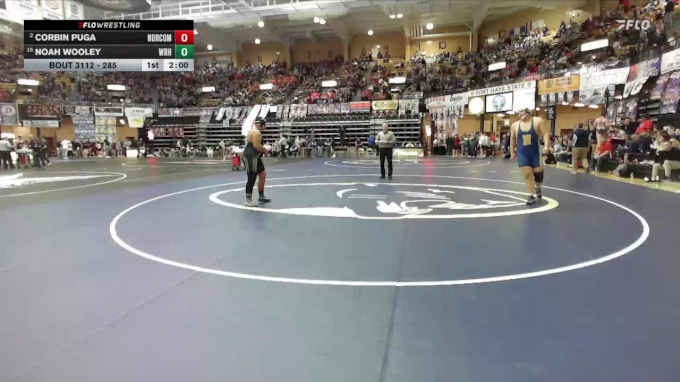 285 lbs Champ. Round 1 - Noah Wooley, Wathena-Riverside Hs vs Corbin ...