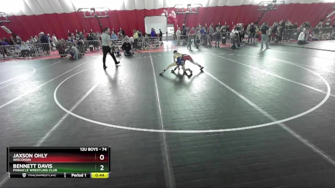 74 lbs Champ. Round 1 - Bennett Davis, Pinnacle Wrestling Club vs ...