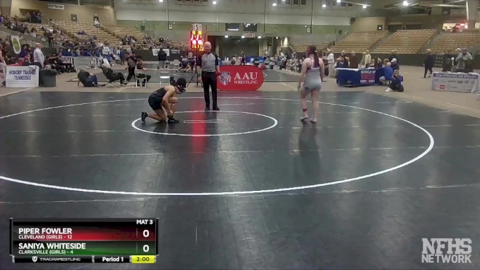 165 lbs Placement (4 Team) - Piper Fowler, Cleveland (Girls) vs Saniya ...