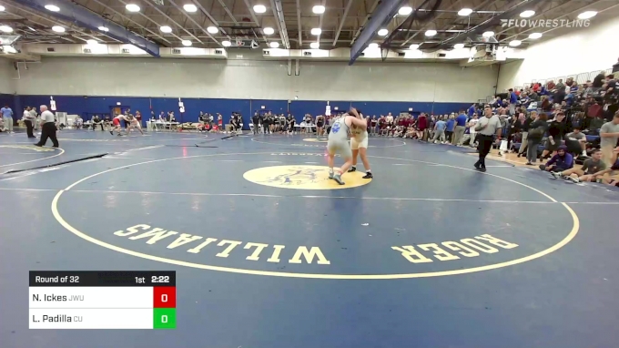 285 lbs Round Of 32 - Nathan Ickes, JWU vs Louisandre Padilla, Castleton