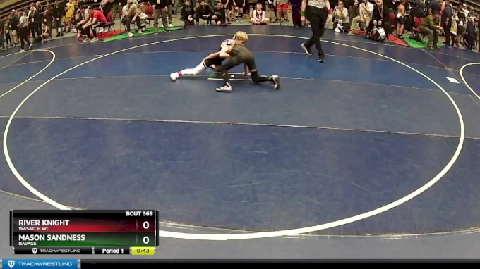 78 lbs Cons. Semi - Mason Sandness, Ravage vs River Knight, Wasatch WC