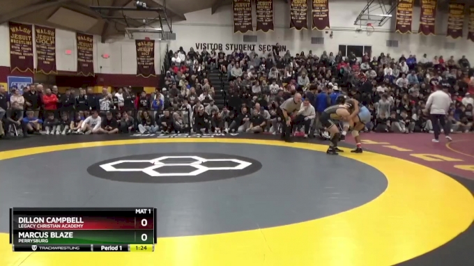 132 lbs Semifinal - Dillon Campbell, Legacy Christian Academy vs Marcus ...