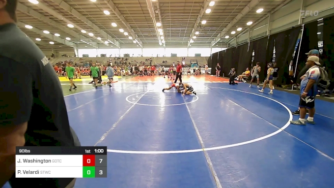 90 lbs Quarterfinal - Jaden Washington, Team Gotcha vs Pietro Velardi ...