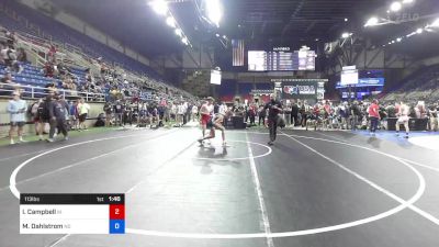 113 lbs Cons 64 #1 - Isaac Campbell, Indiana vs Mathias Dahlstrom ...