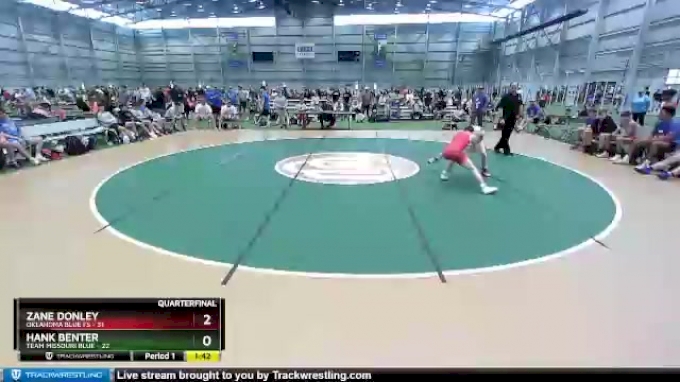 106 lbs Quarterfinals (8 Team) - Zane Donley, Oklahoma Blue FS vs Hank ...