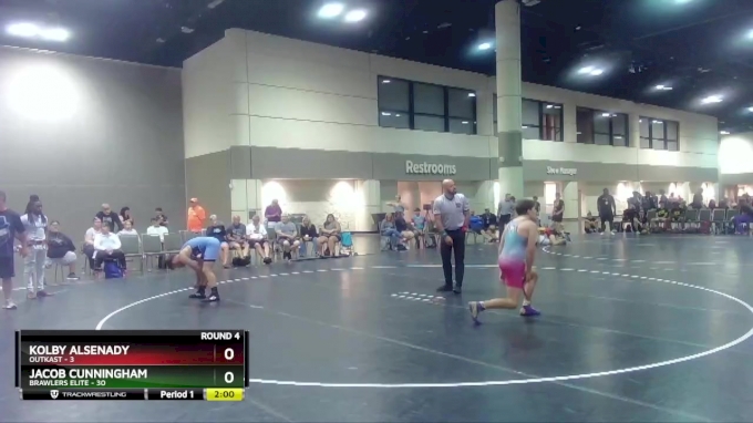 145 lbs Round 4 (6 Team) - Jacob Cunningham, Brawlers Elite vs Kolby ...