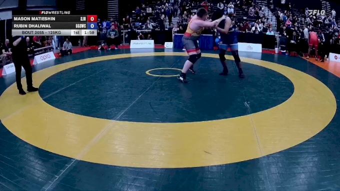 125kg Round 1 - Mason Matieshin, Saskatoon Junior Huskies vs Rubin ...