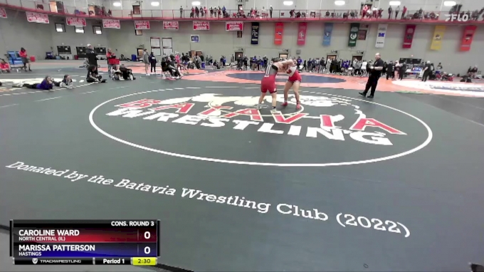 191 lbs Cons. Round 3 - Caroline Ward, North Central (IL) vs Marissa ...