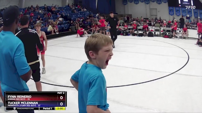 108 lbs Round 2 (6 Team) - Bryce Carlson, Kansas Red Boys vs Cameron ...