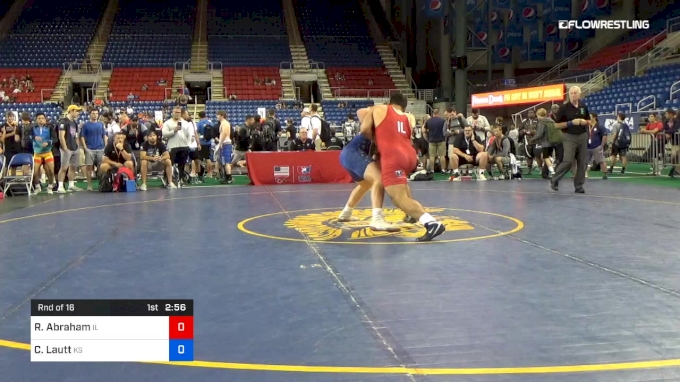 220 lbs Rnd Of 16 - Ramin Abraham, Illinois vs Cade Lautt, Kansas