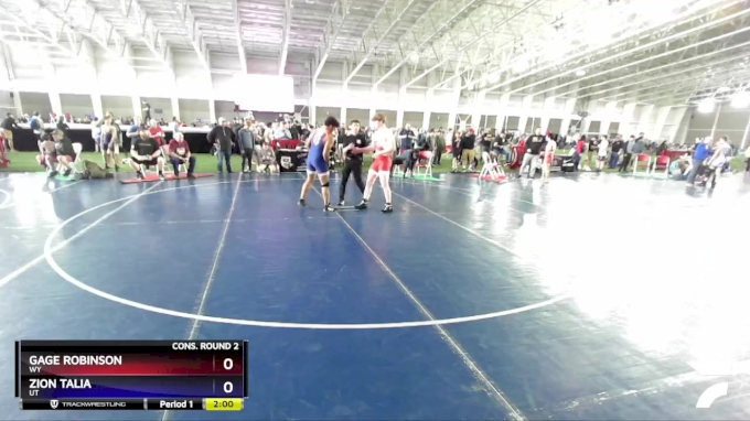 190 lbs Cons. Round 2 - Gage Robinson, WY vs Zion Talia, UT
