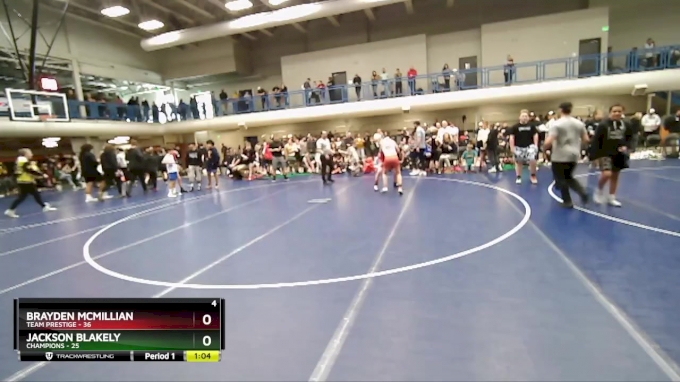 100 lbs Semis & 3rd Wb (16 Team) - Brayden Mcmillian, Team Prestige vs ...