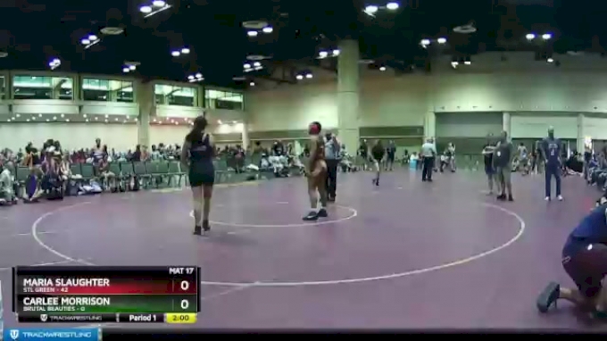 145 lbs Round 2 (10 Team) - Maria Slaughter, STL Green vs Carlee ...