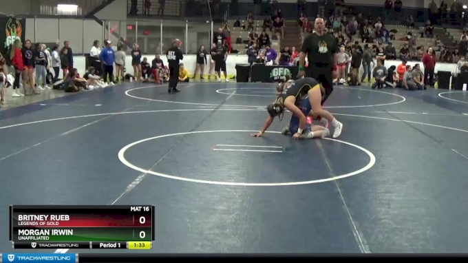 120 lbs Quarterfinal - Morgan Irwin, Unaffiliated vs Britney Rueb ...