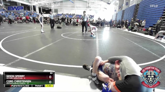 80 lbs Round 2 (4 Team) - Simon Sperry, Victory Wrestling vs Cord ...