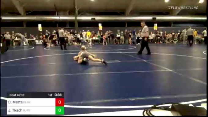 80 lbs Consi Of 8 #1 - Dane Marts, Derry vs Jeremy Tkach, Burgettstown