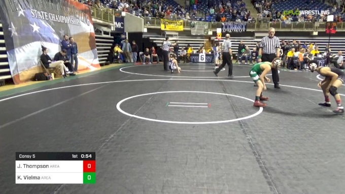 85 lbs Consy 5 - Jacoby Thompson, Area 6 vs Kai Vielma, Area 1