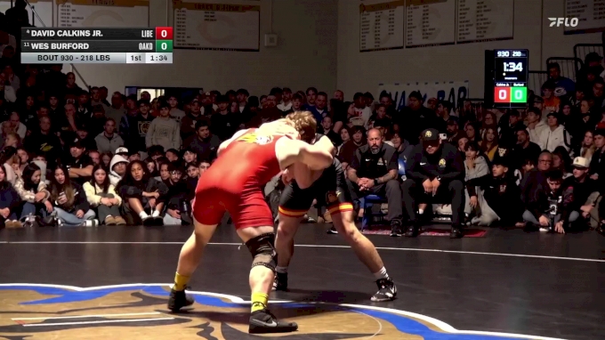 218 lbs Final - David Calkins Jr., Liberty-Brentwood vs Wes Burford ...
