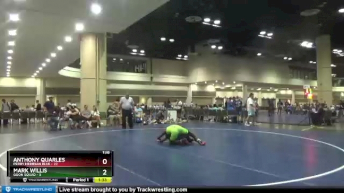 138 lbs Round 3 (10 Team) - Anthony Quarles, Perry Meridian Blue vs ...