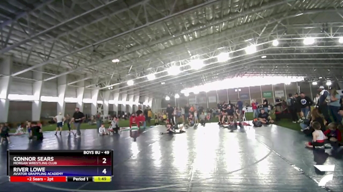 49 lbs Cons. Round 2 - Connor Sears, Morgan Wrestling Club vs River ...