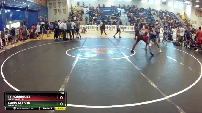 165 lbs Round 4 (8 Team) - Gavin Nelson, Alpha WC vs Ty Rodriguez ...