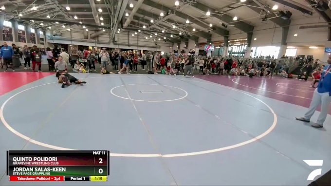 83 lbs Champ. Round 2 - Jordan Salas-Keen, Steve Page Grappling vs ...