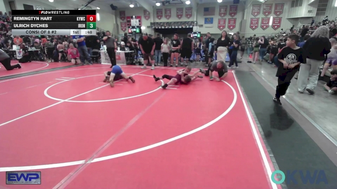 67 lbs Consi Of 8 #2 - Connor Thompson, Wyandotte Youth Wrestling vs ...