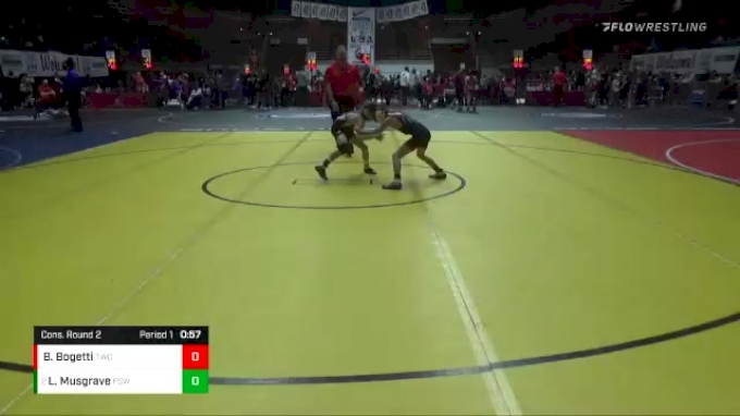 71 lbs Cons. Round 2 - Logan Musgrave, Fighting Scots Wrestling vs ...