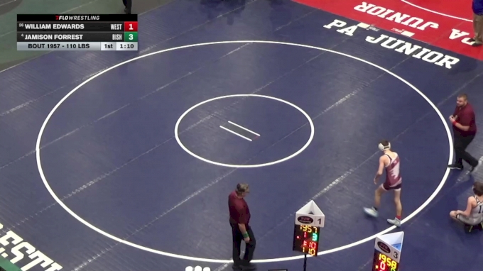 110 lbs Final - William Edwards, West Branch vs Jamison Forrest, Bishop ...