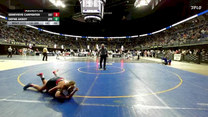 118 lbs Round Of 16 - Genevieve Carpenter, Exeter Twp. vs Defne Aksoy ...