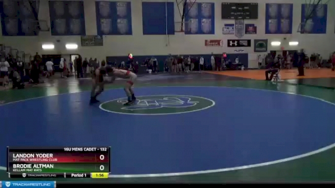 132 lbs Champ. Round 2 - Brodie Altman, Kellam Mat Rats vs Landon Yoder ...