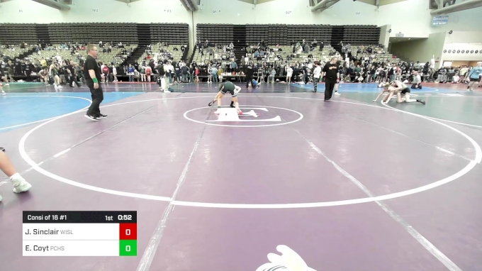 115-H lbs Consi Of 16 #1 - James Sinclair, West Islip vs Erik Coyt ...