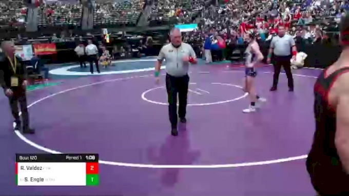 113 lbs Quarterfinal - Scotty Engle, Sedgwick vs Riley Valdez, Centauri