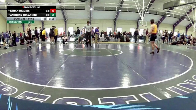 149 B Semifinal - Ethan Higgins, Seton Hill vs Anthony Orlandini, St ...
