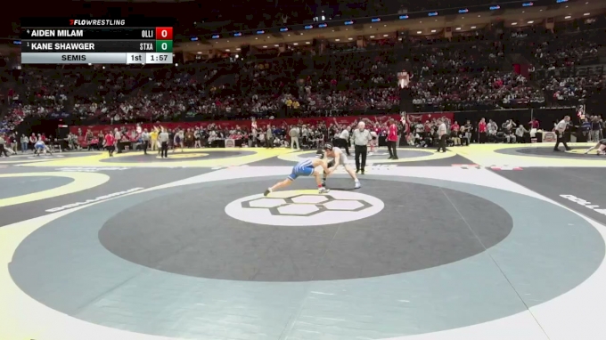 150 lbs Semis - Kane Shawger, St. Xavier vs Aiden Milam, Olen. Liberty