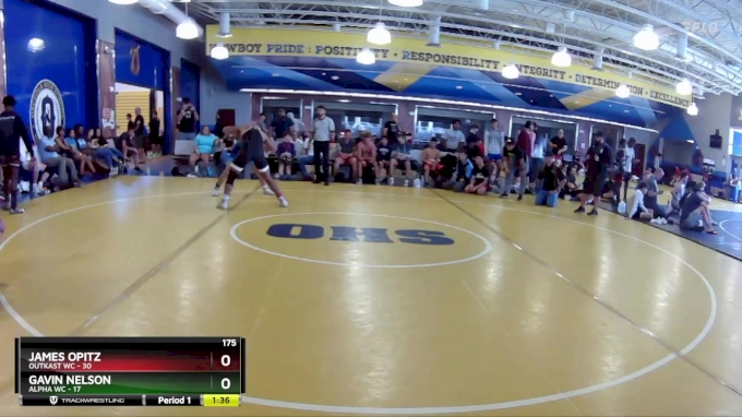 175 lbs Round 5 (8 Team) - Gavin Nelson, Alpha WC vs James Opitz ...