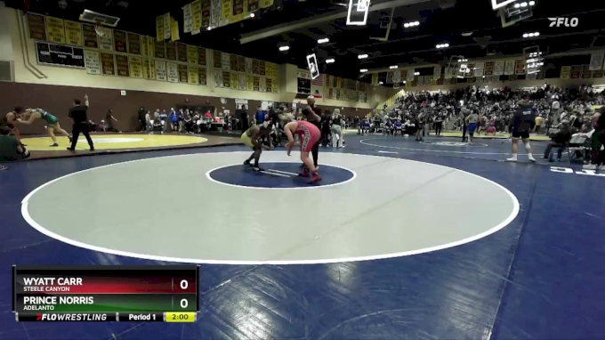 190 lbs Champ. Round 2 - Wyatt Carr, Steele Canyon vs Prince Norris ...