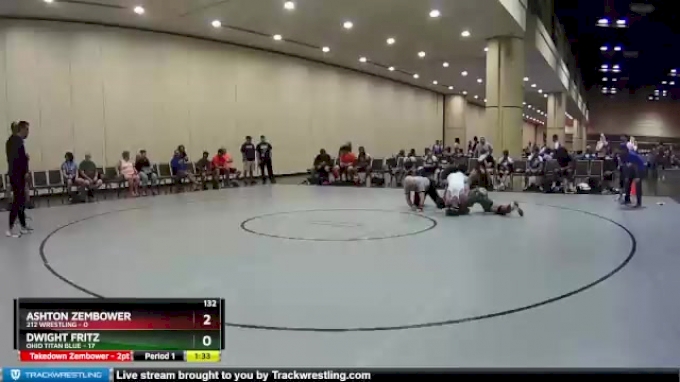 132 lbs Round 5 (10 Team) - Dwight Fritz, Ohio Titan Blue vs Ashton ...