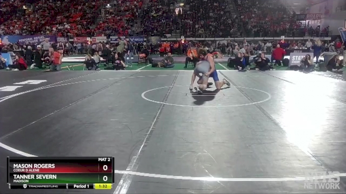 5A 126 lbs Champ. Round 1 - Mason Rogers, Coeur D Alene vs Tanner ...