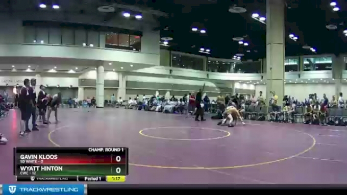 126 lbs Champ Round 1 (16 Team) - Wyatt Hinton, CWC vs Gavin Kloos, SD ...