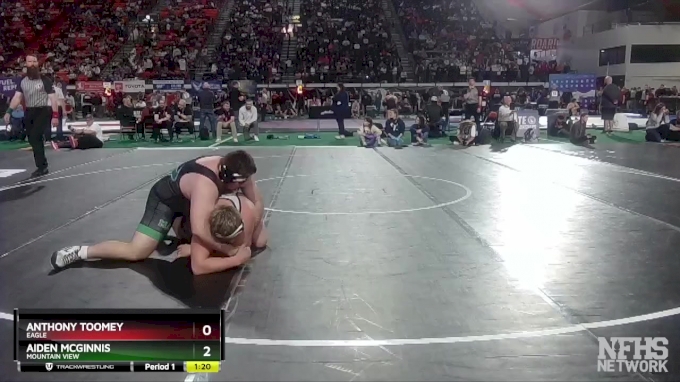 5A 285 lbs Semifinal - Anthony Toomey, Eagle vs Aiden McGinnis ...