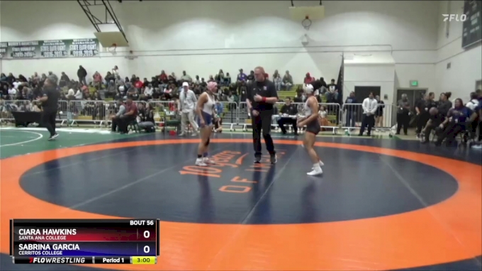 110 lbs Quarterfinal - Sabrina Garcia, Cerritos College vs Ciara ...